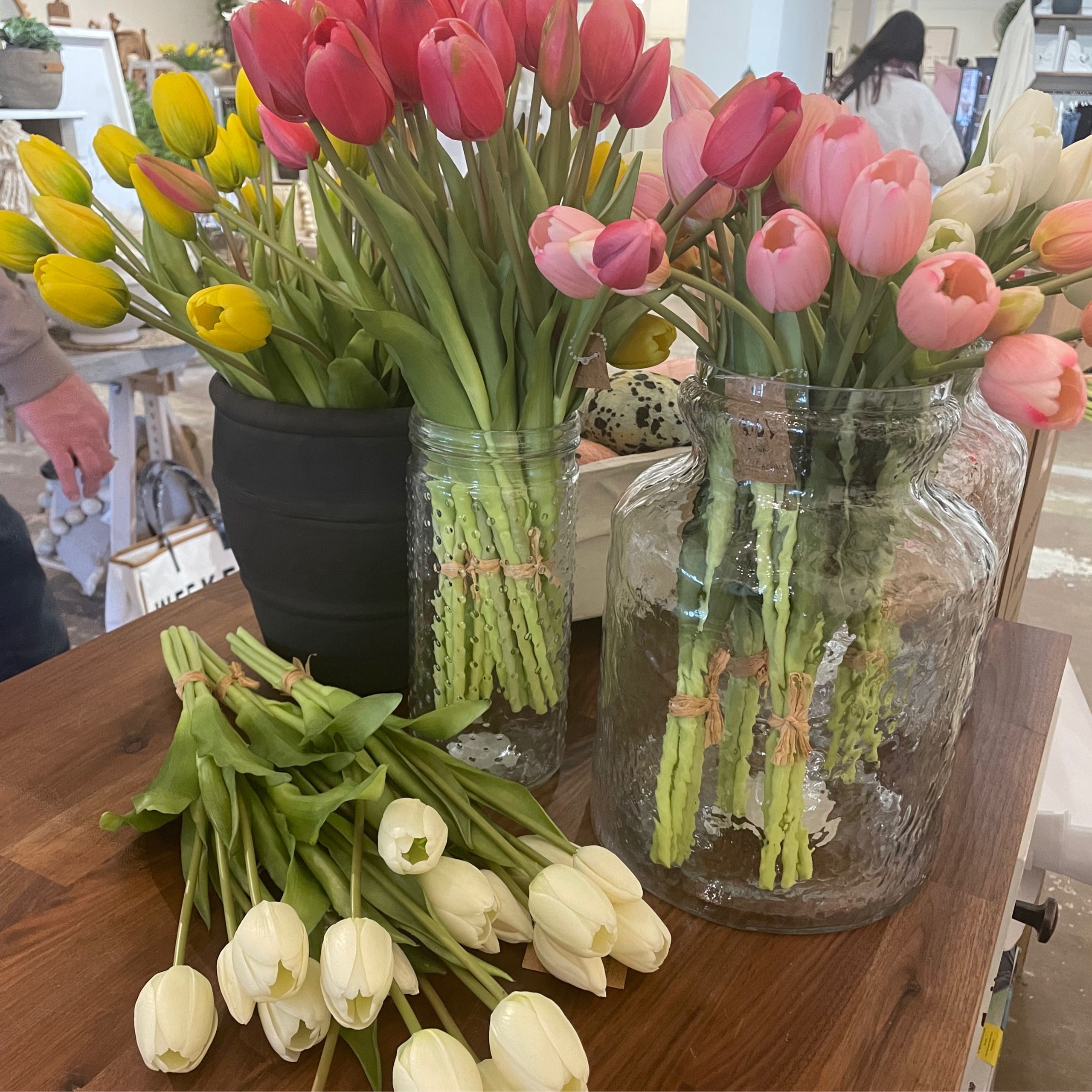 5 Stem Fresh Touch Tulip | Cambridge Home Decor